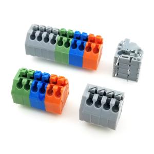 3.50mm Pitch Screwless Spring Clamp Terminal Blocks Jointable for sale ...